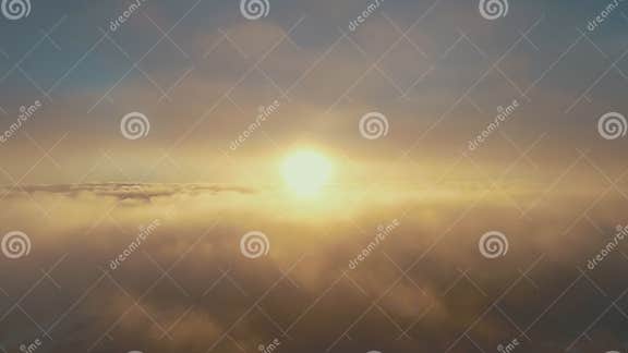 Sunset Fog Moving White Clouds. Antarctic Aerial. Stock Image - Image ... Sunset Fog Moving White Clouds. Antarctic Aerial. Stock Image - Image ...