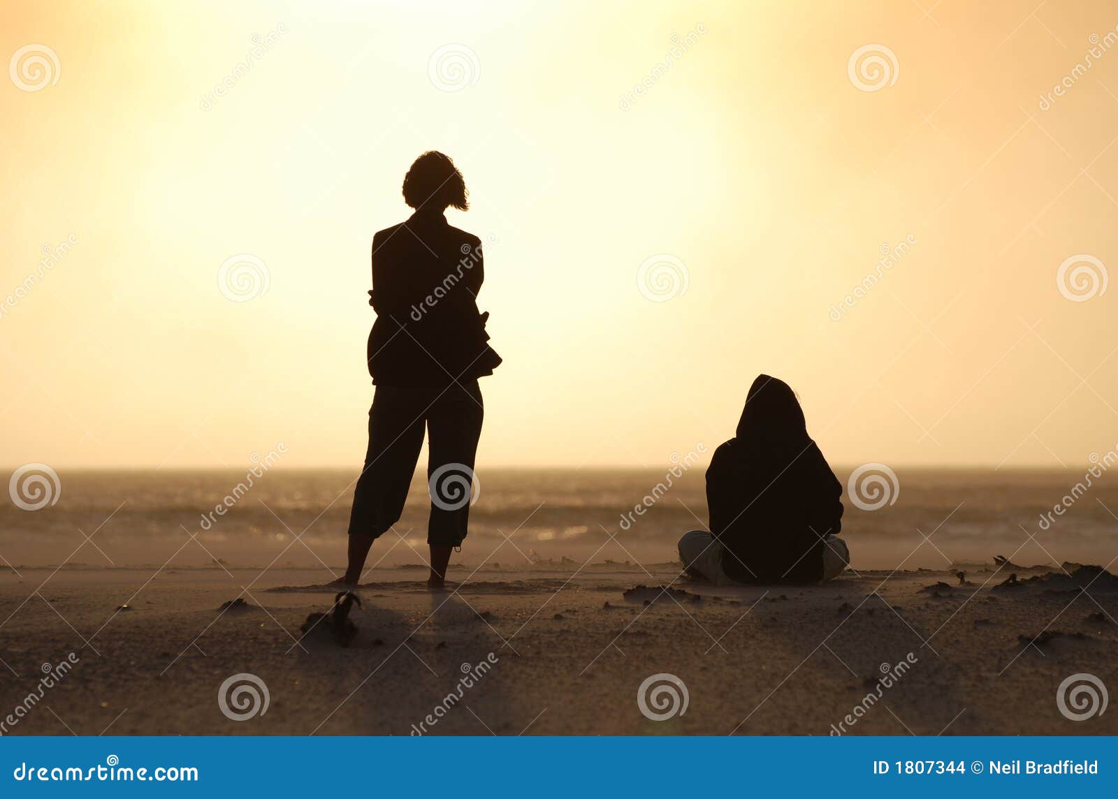 Sunset friends stock photo. Image of friendship, cape - 1807344