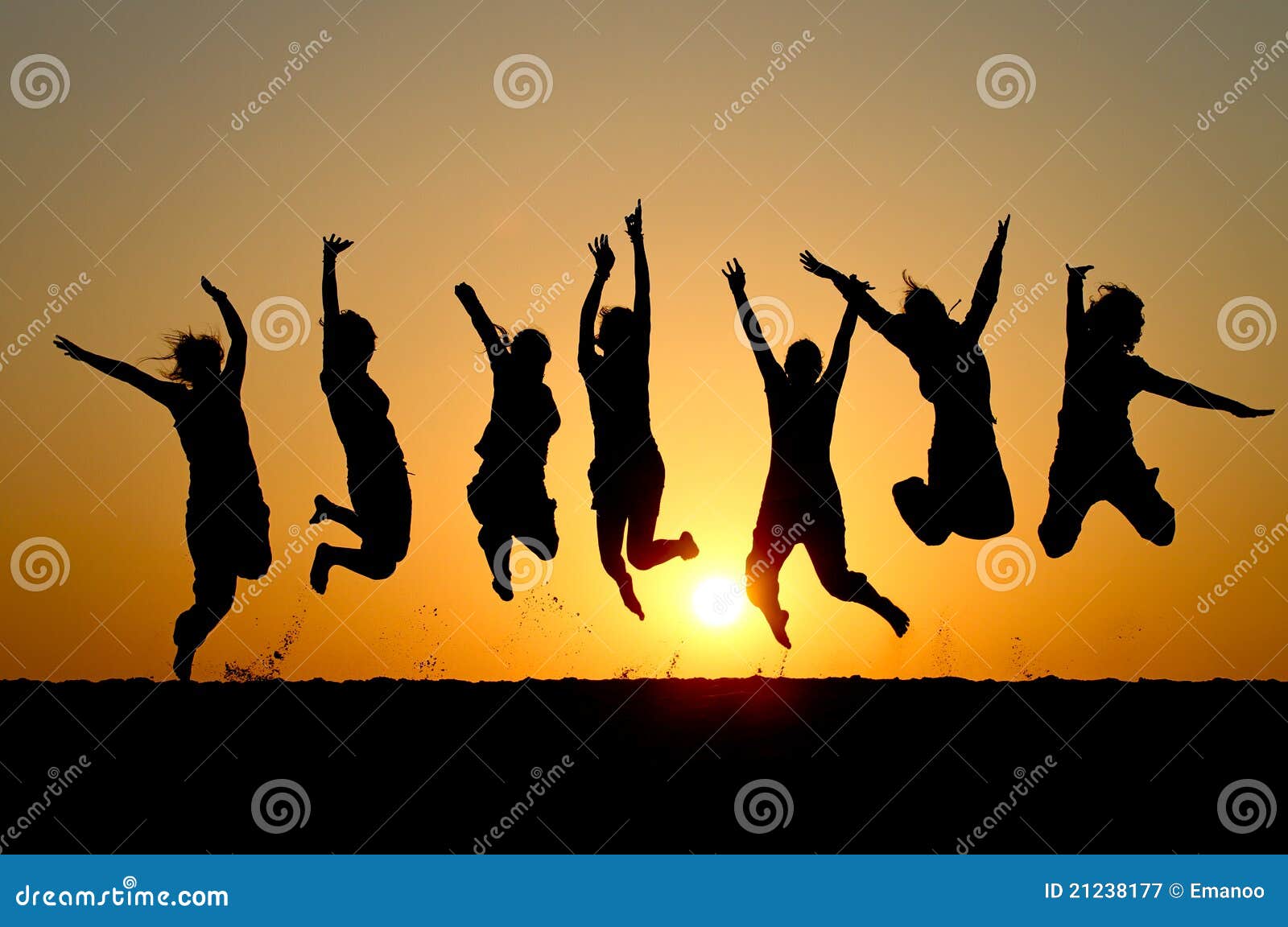 Sunset friends stock image. Image of beach, ocean, party - 21238177