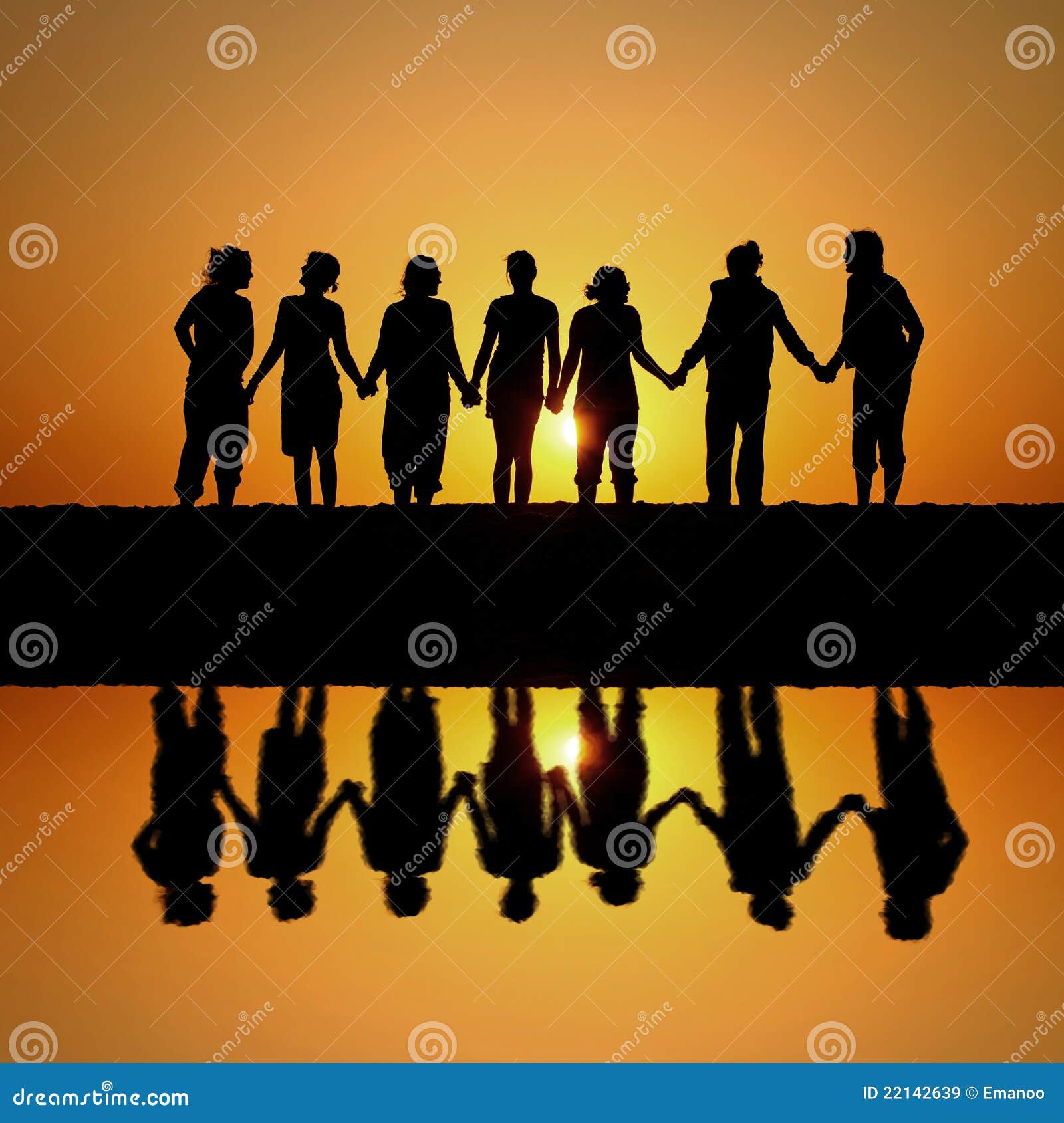 Sunset friends stock image. Image of sunset, summer, girl - 22142639