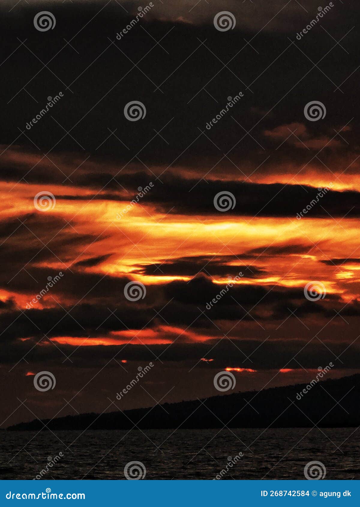 Sunset full of evil stock photo. Image of afterglow - 268742584