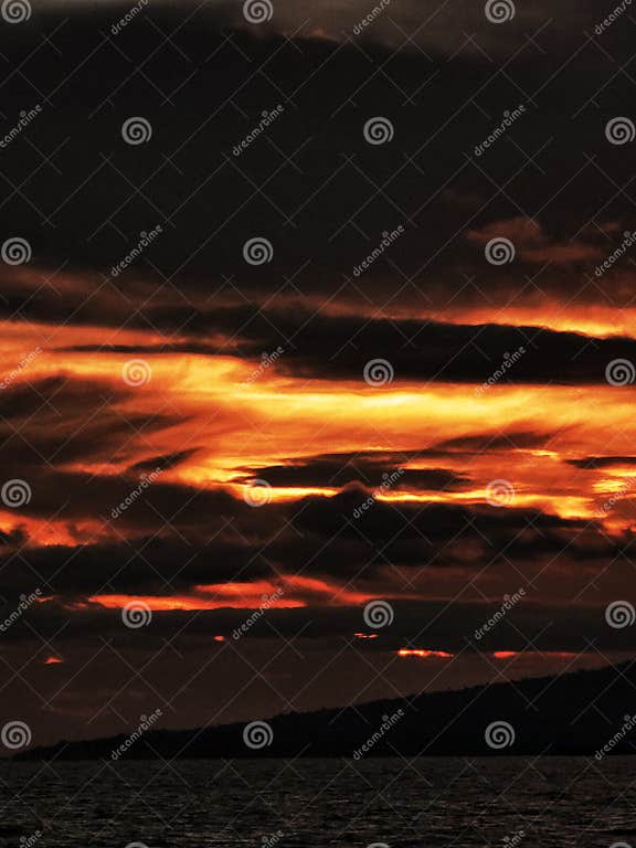 Sunset full of evil stock photo. Image of afterglow - 268742584