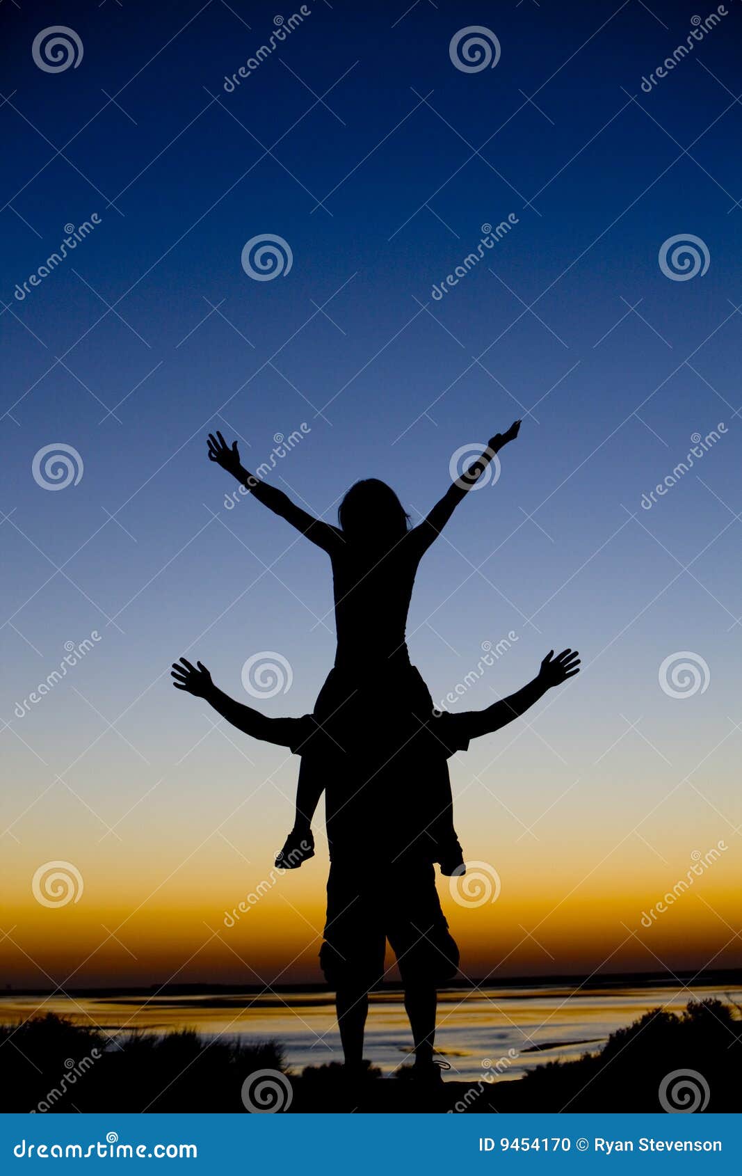 Sunset Fun stock photo. Image of heart, honeymoon, dusk - 9454170