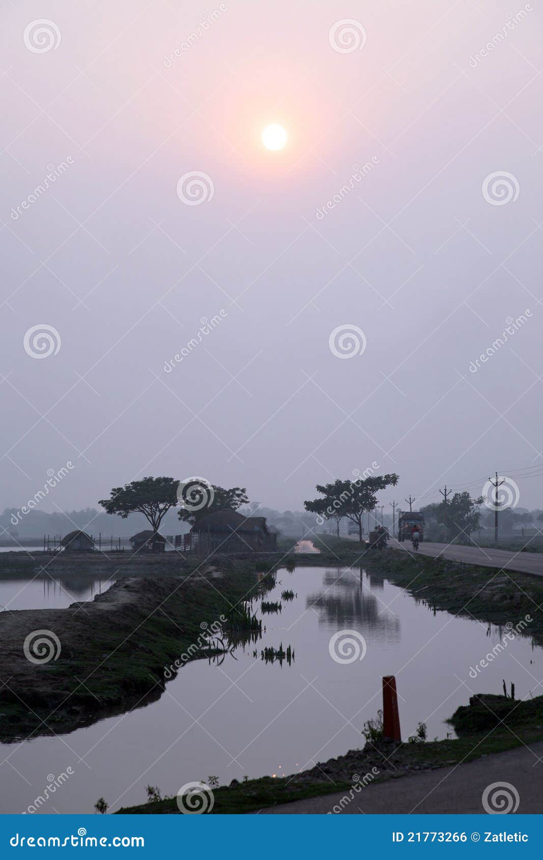 Sunset, Ganges delta stock photo. Image of bengal, asian - 21773266
