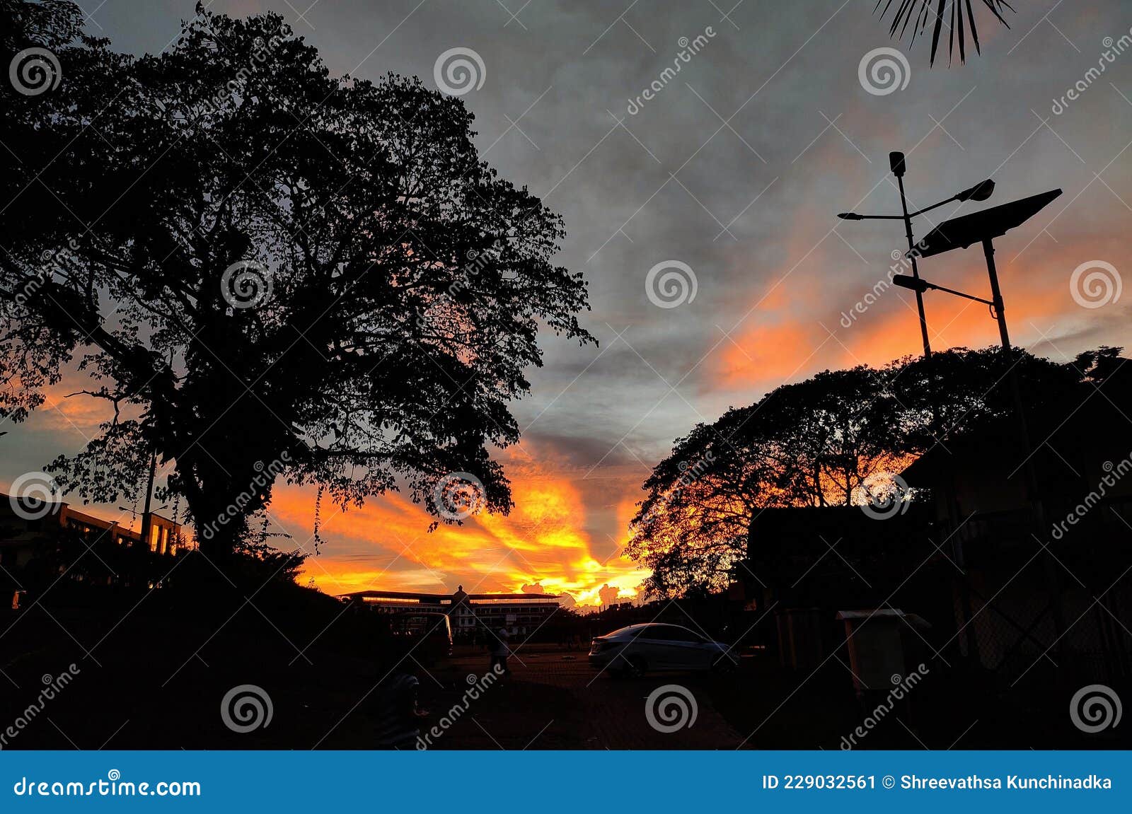 Sunset giving rays of hope stock image. Image of rays - 229032561