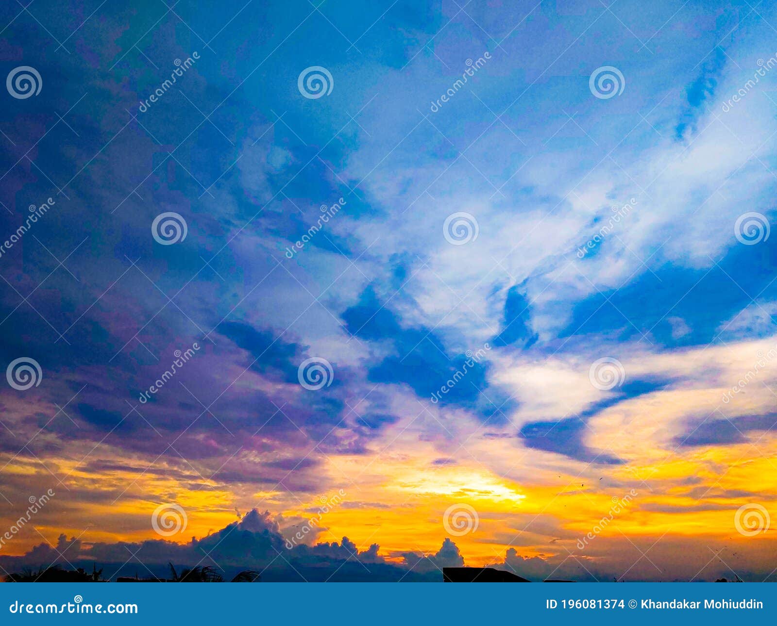 After Sunset the Glorious Skies. Stock Photo - Image of glorious ...