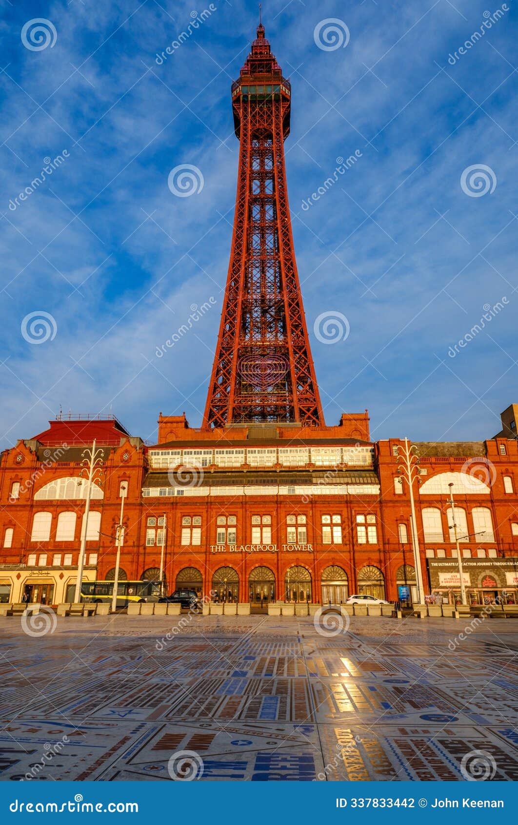 Sunset Glow on Blackpool Tower Stock Photo - Image of ...