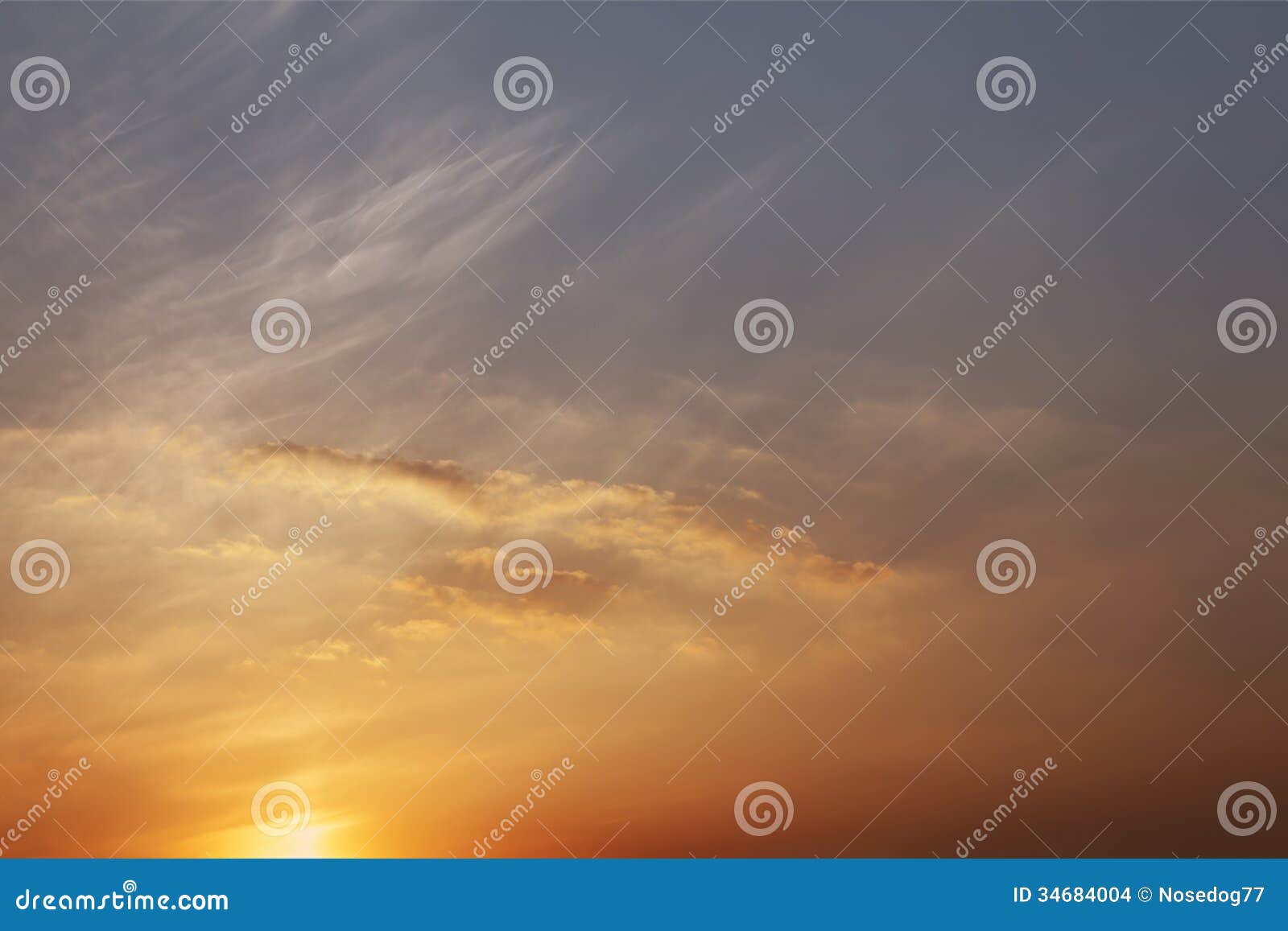 Sunset glow stock photo. Image of cloud, nature, meteorology - 34684004