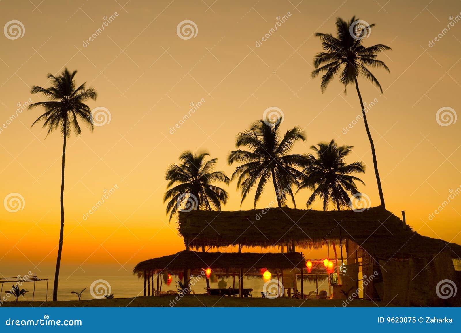 Sunset in Goa stock image. Image of picturesque, dawn - 9620075