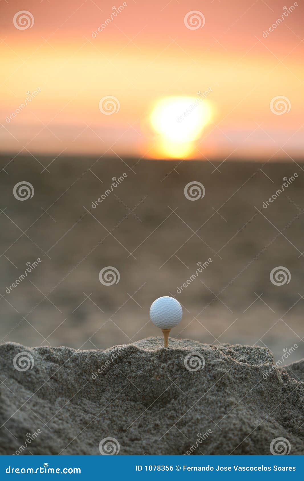 Sunset golf stock photo. Image of leisure, hobby, sport - 1078356