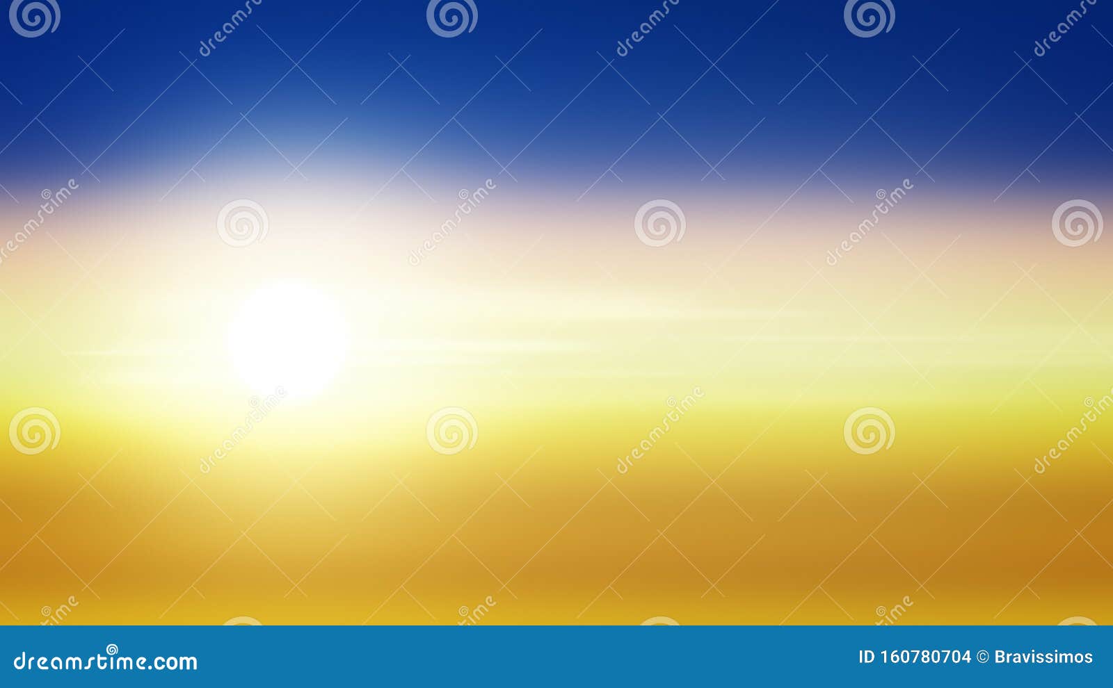 Sunset Gradient Background Sunrise Sun, Beach Blur Stock Illustration ...