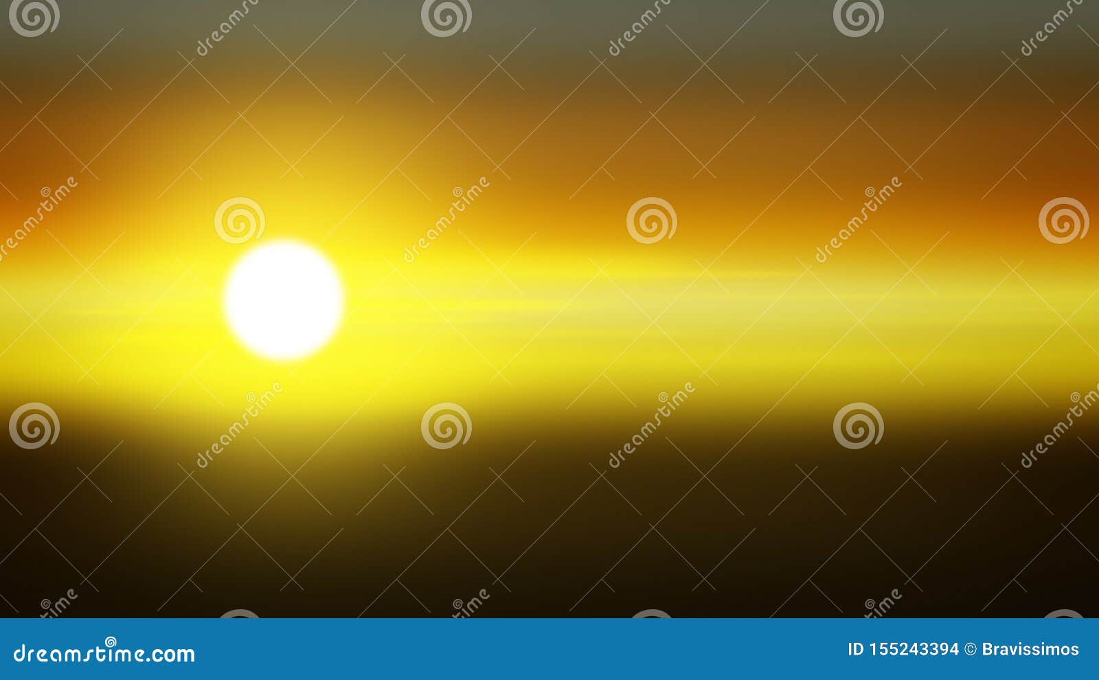 Sunset Gradient Background Sunrise Sun, Bright Color Stock Illustration ...