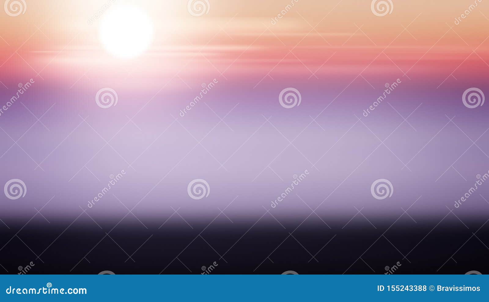 Sunset Gradient Background Sunrise Sun, Nature Stock Illustration ...