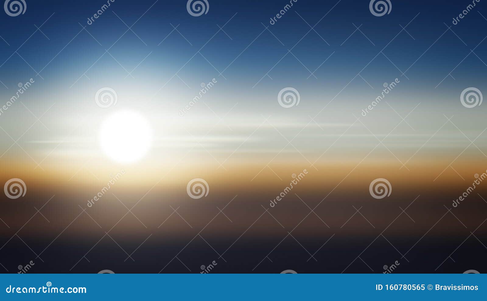 Sunset Gradient Background Sunrise Sun, Sunlight Stock Illustration ...