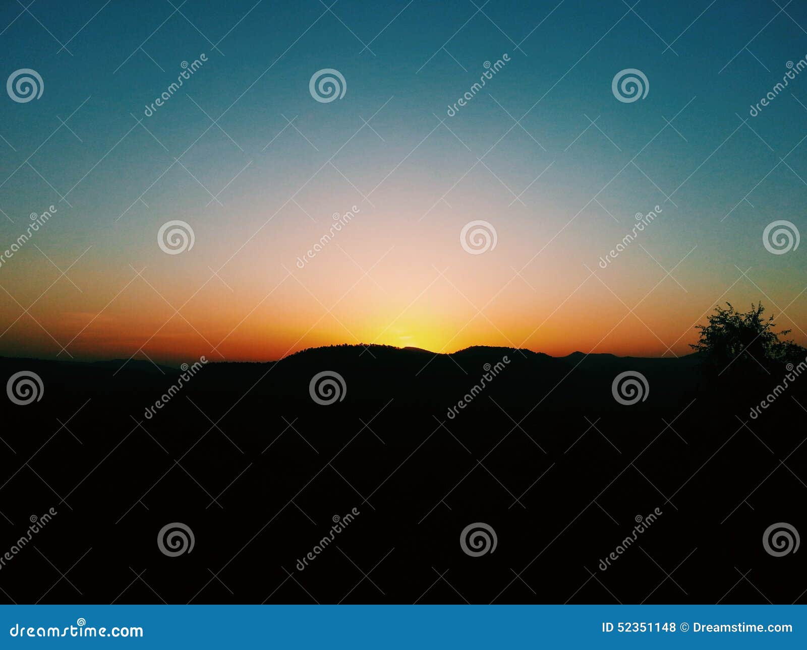 Sunset with a Gradient stock photo. Image of beautiful - 52351148