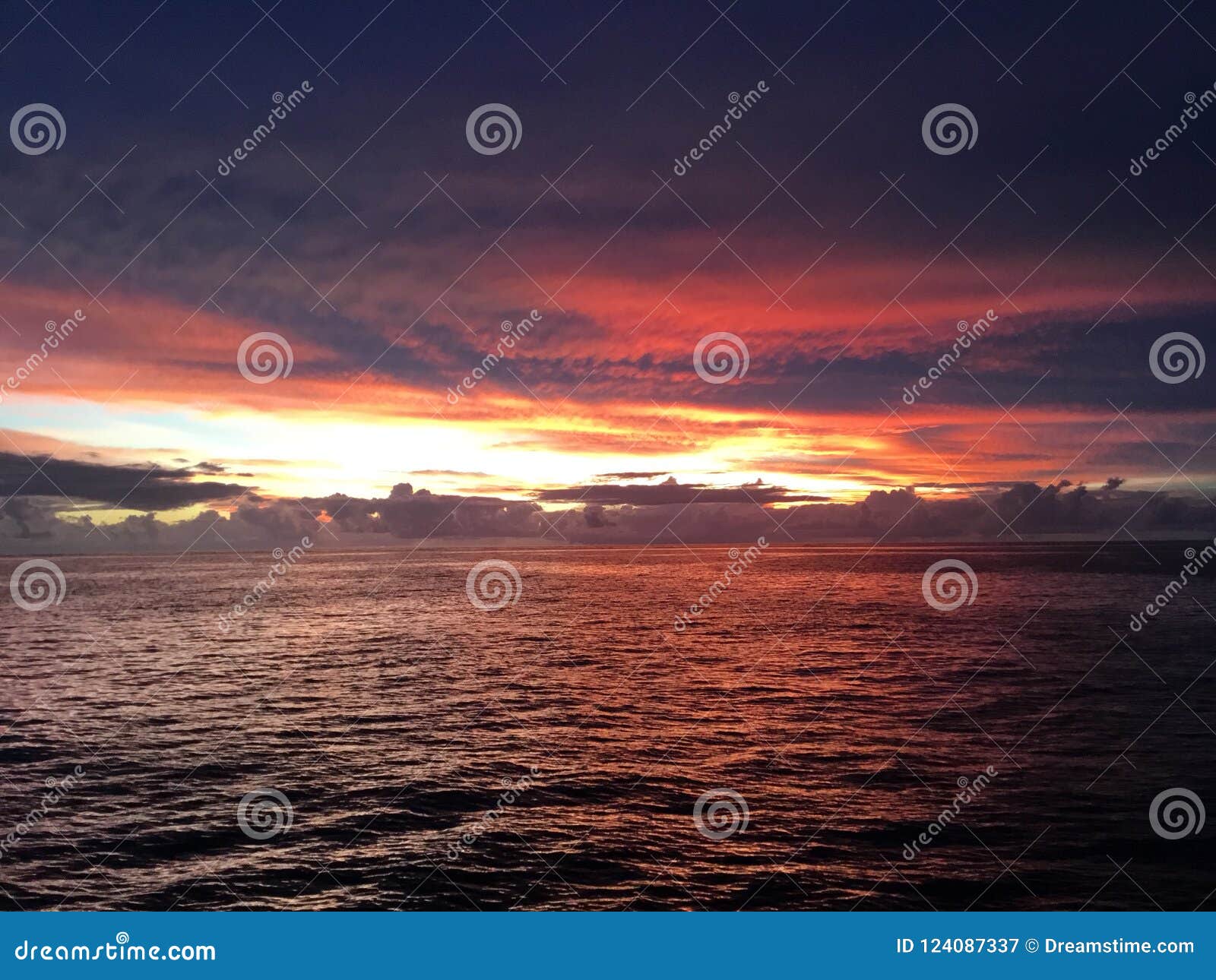 Sunset Great Barrier Reef stock image. Image of barrier - 124087337