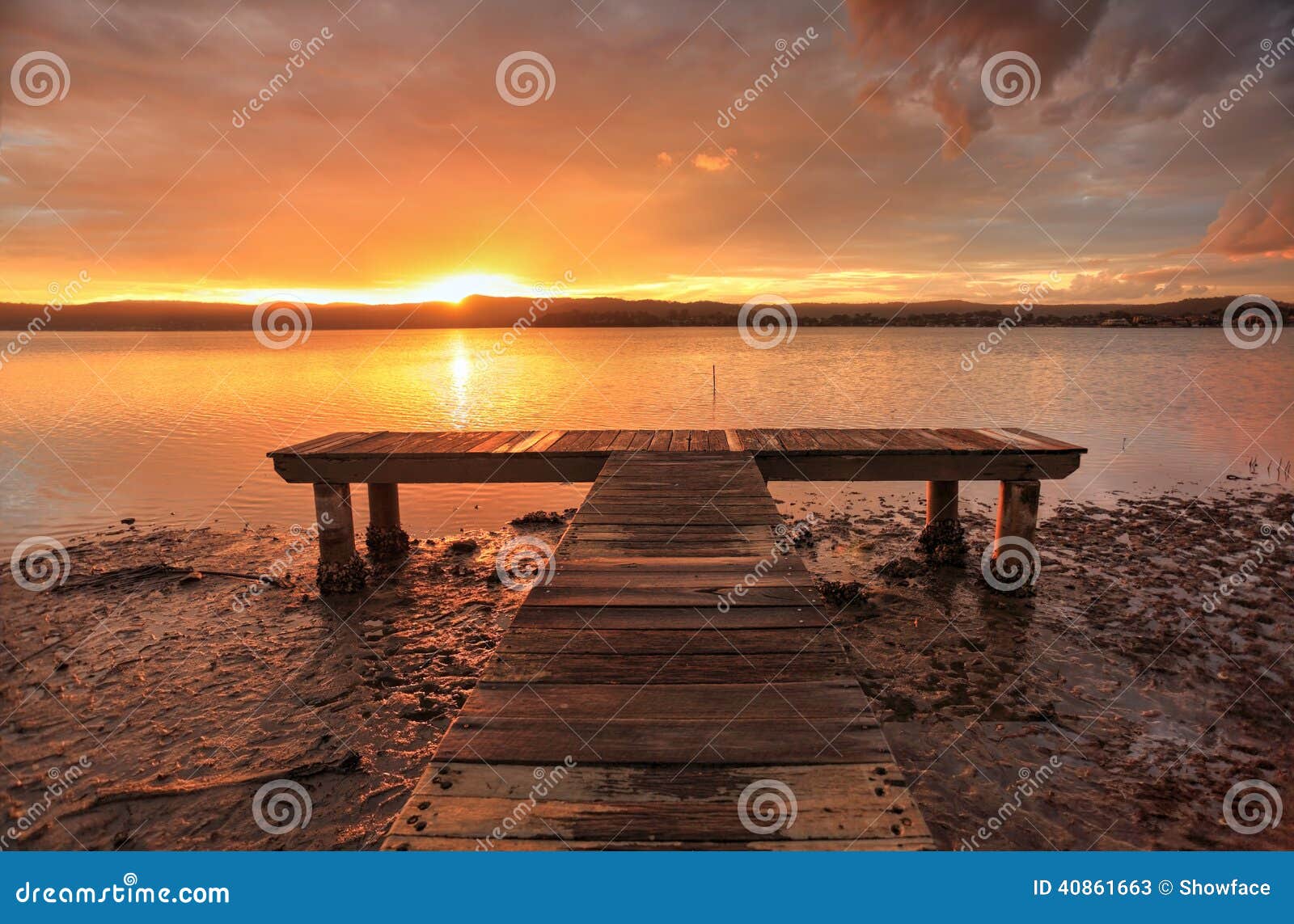 Sunset at Green Point NSW Australia Stock Image - Image of scenic ...