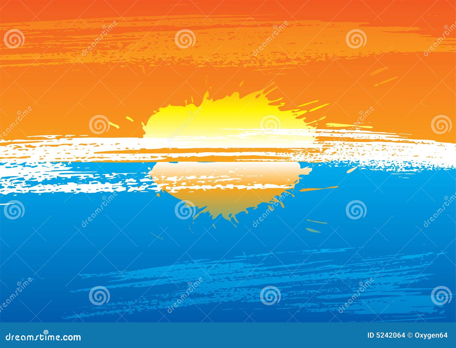 Sunset grunge stock vector. Illustration of wallpaper - 5242064