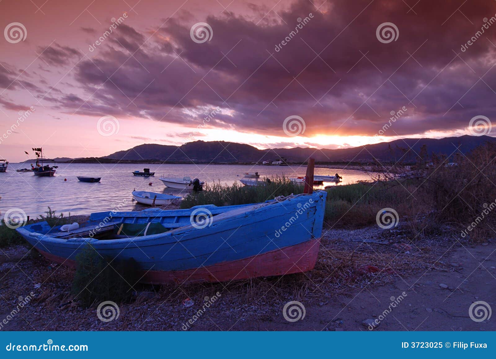 Sunset in the harbor stock image. Image of dusk, marina - 3723025