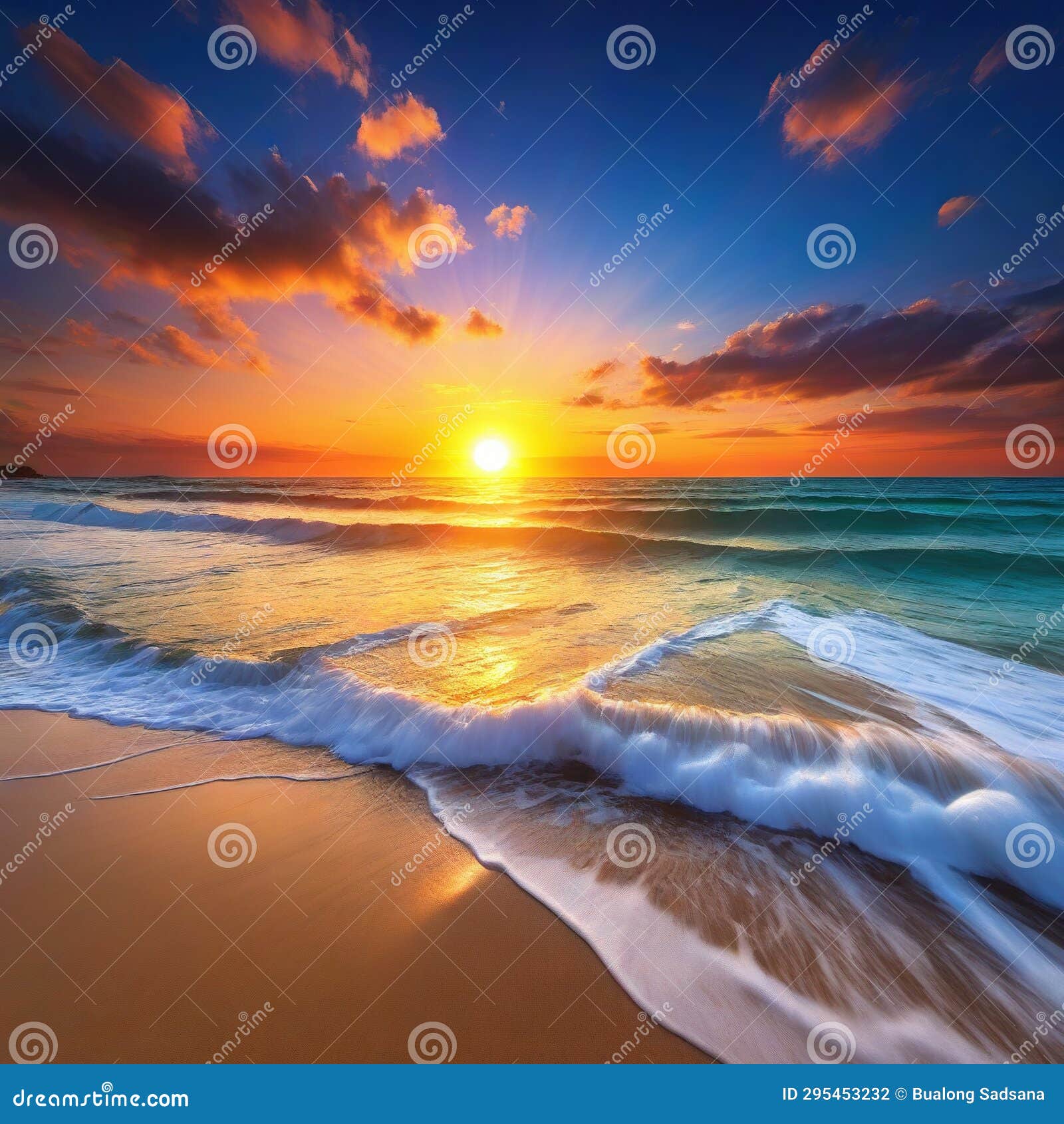 Sunset on the HDRI Created Using Stock Illustration - Illustration of ...