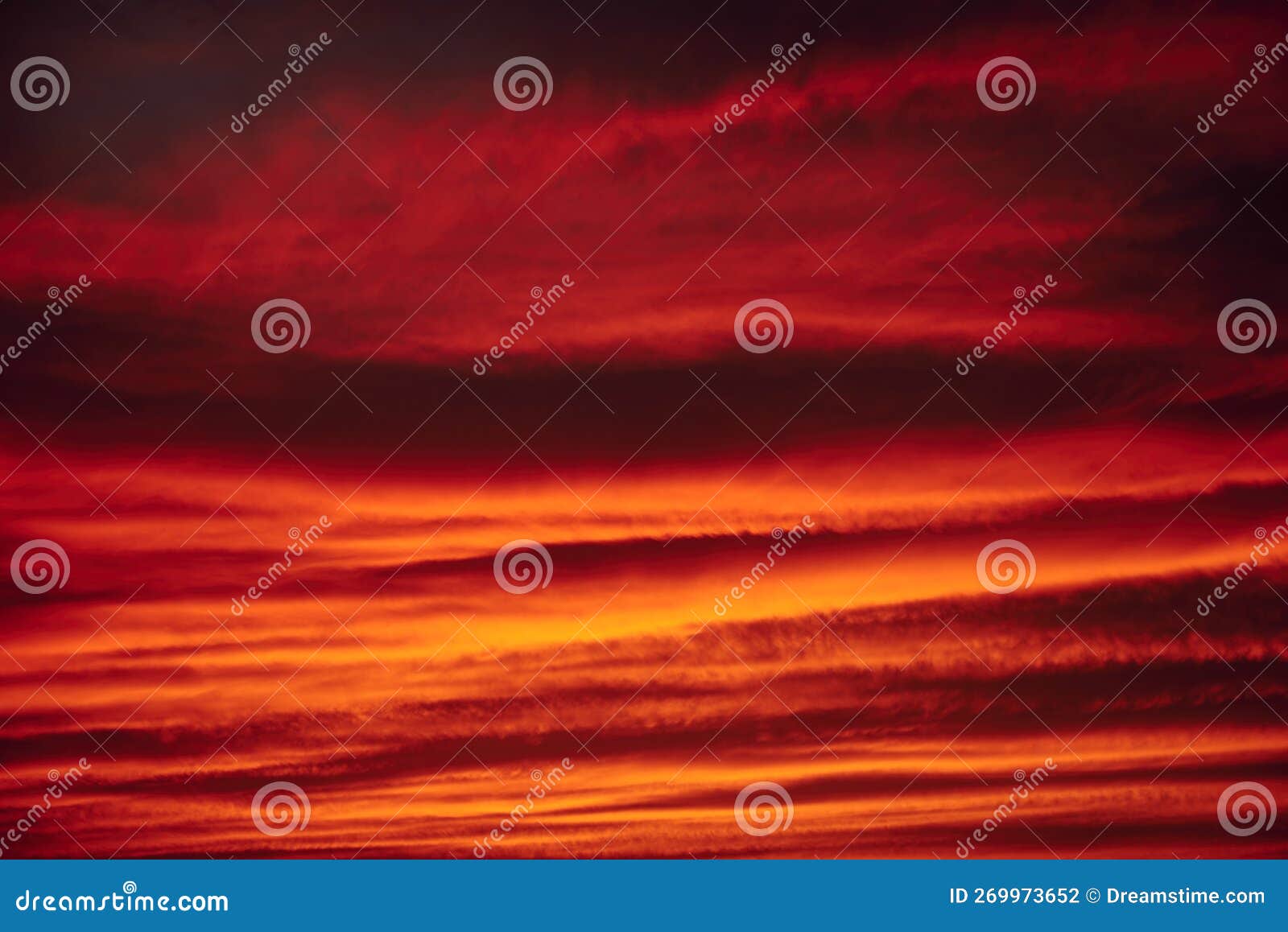 A Sunset Heaven, Orange Sky. Sun Rays Stock Photo - Image of blue ...