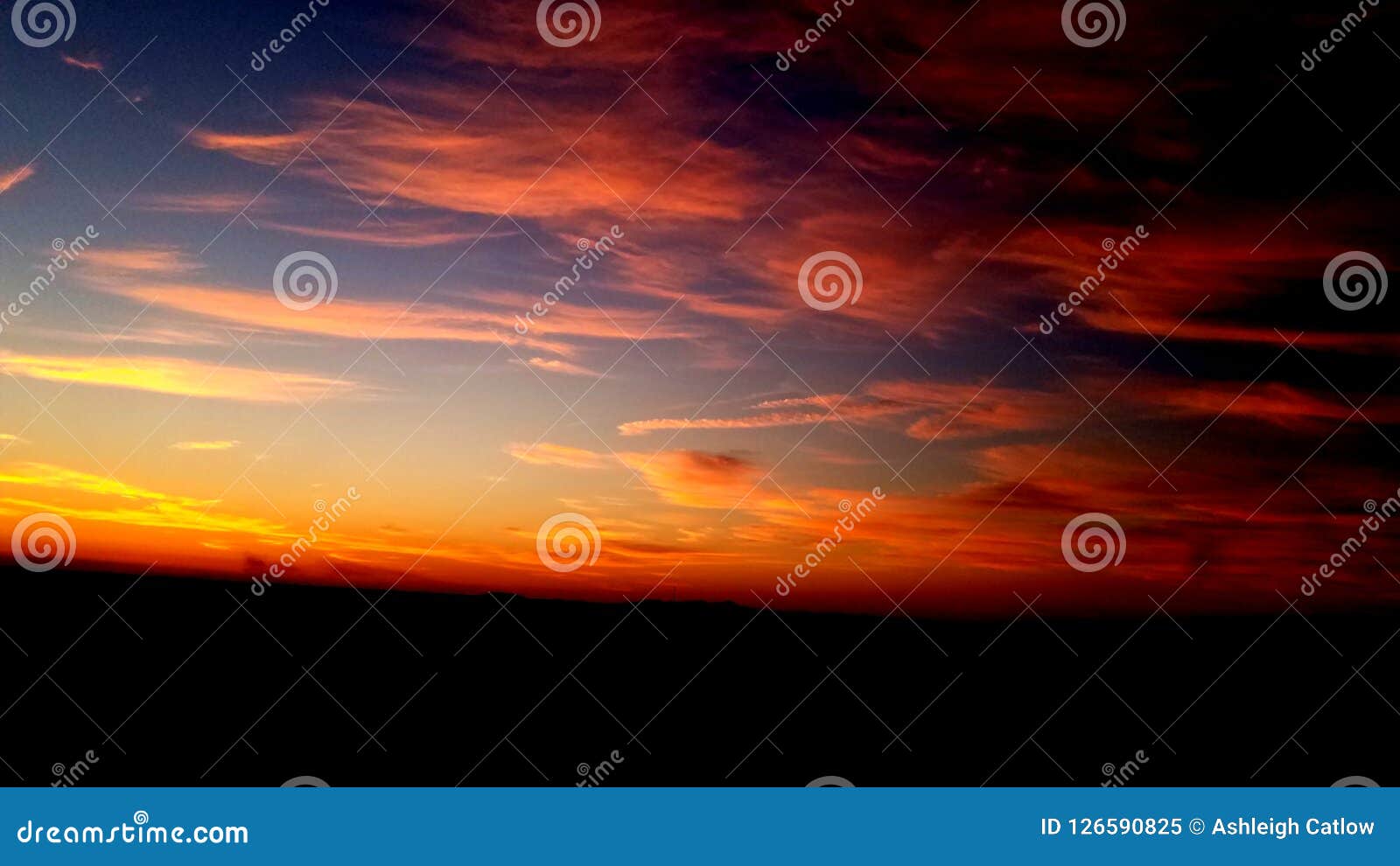Sunset stock image. Image of flightline, contrast, arizona - 126590825