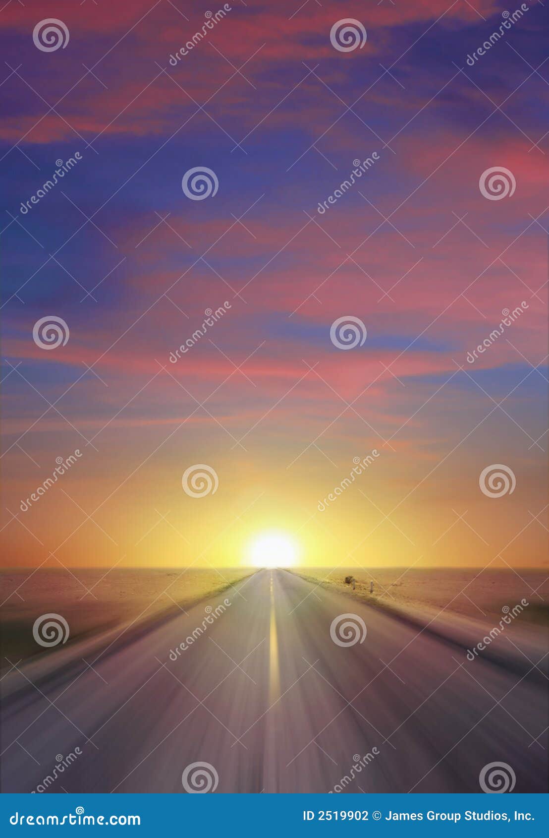 Sunset Highway stock photo. Image of sunset, desert, perspective - 2519902