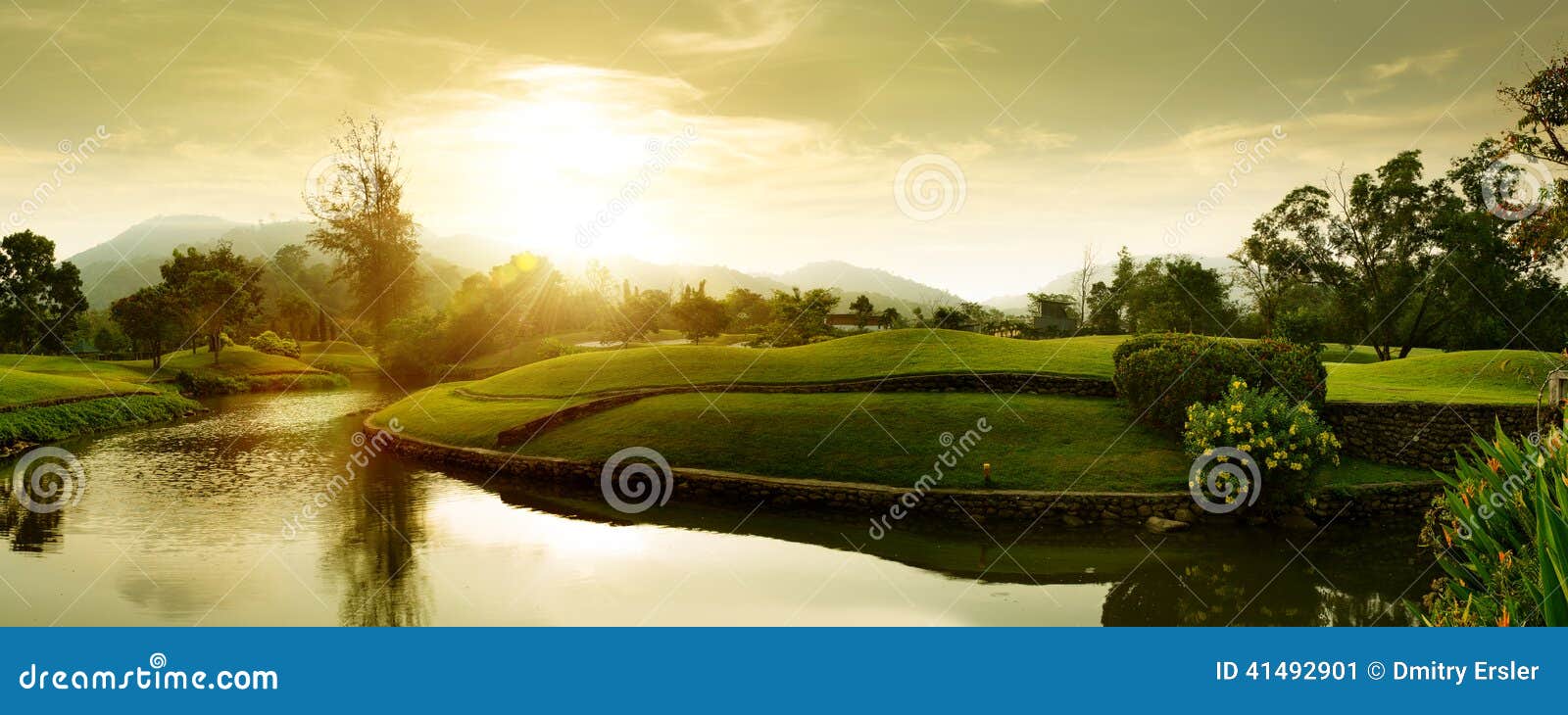 Sunset hills stock image. Image of cloud, plain, nature - 41492901