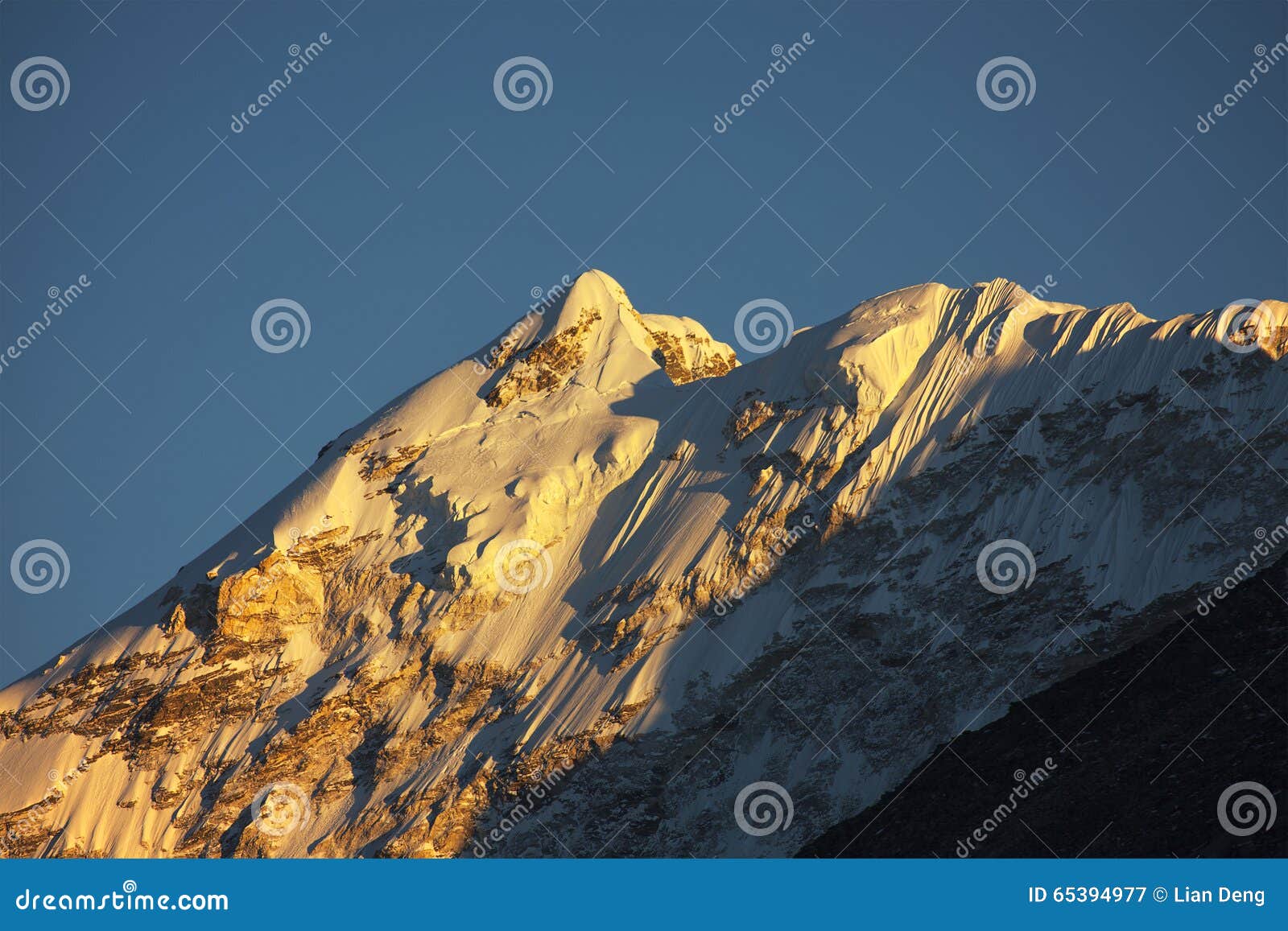 Sunset Himalayas stock image. Image of cold, alpine, mountains - 65394977