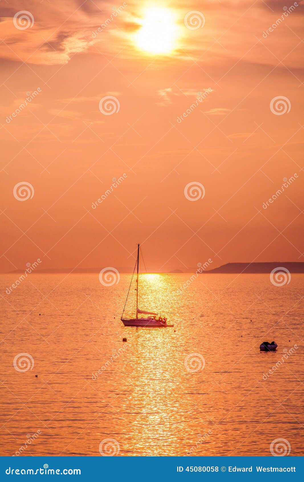Sunset, Hope Cove Devon England Stock Photo - Image of england, south ...