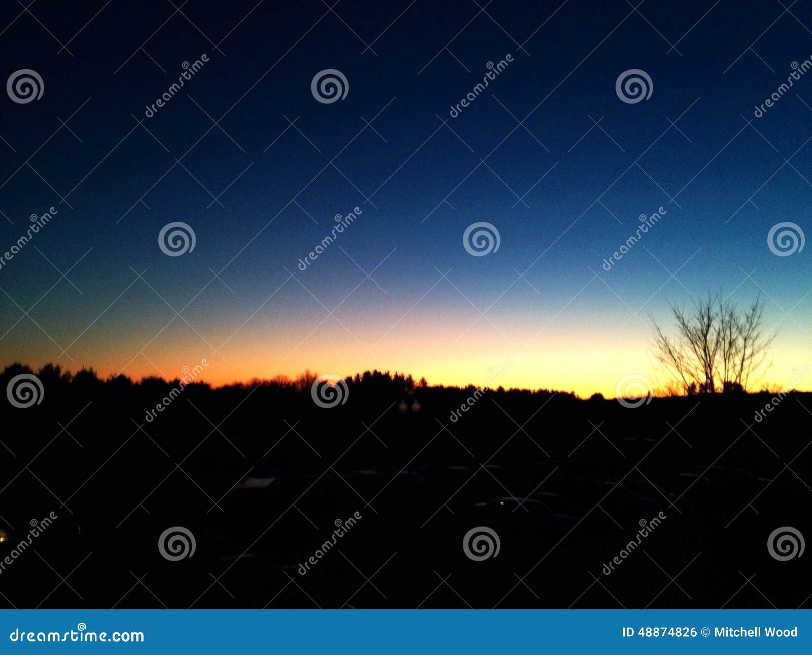 Sunset Horizon stock photo. Image of sunset, blue, horizon - 48874826