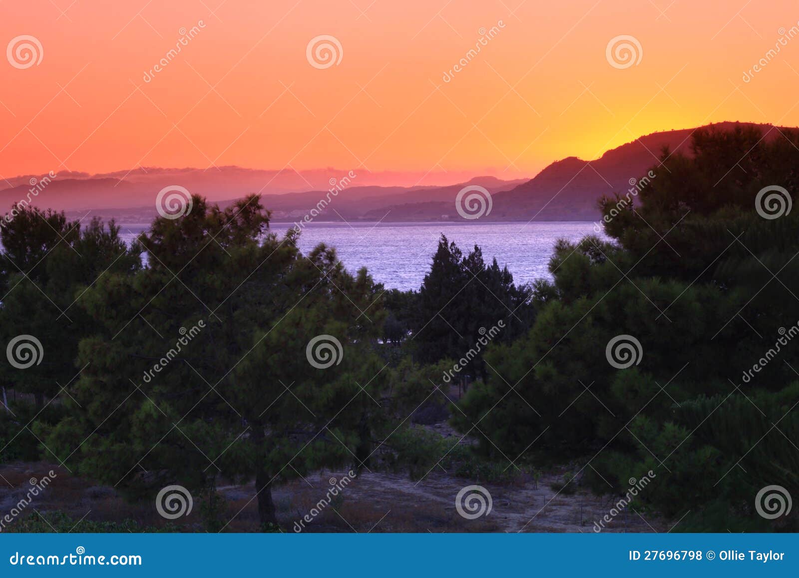 Sunset ii Pefkos stock photo. Image of island, europe - 27696798