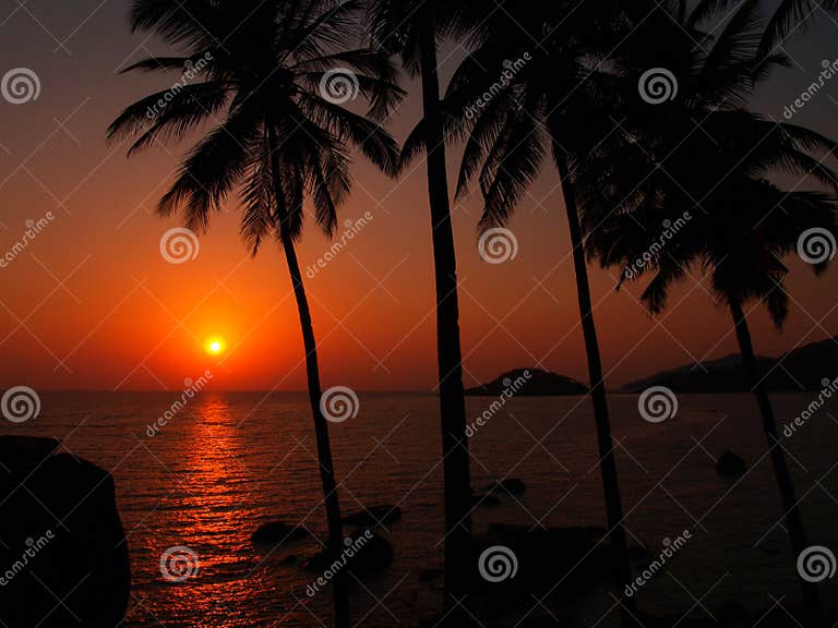 Sunset in India stock photo. Image of calm, dream, trip - 10985818