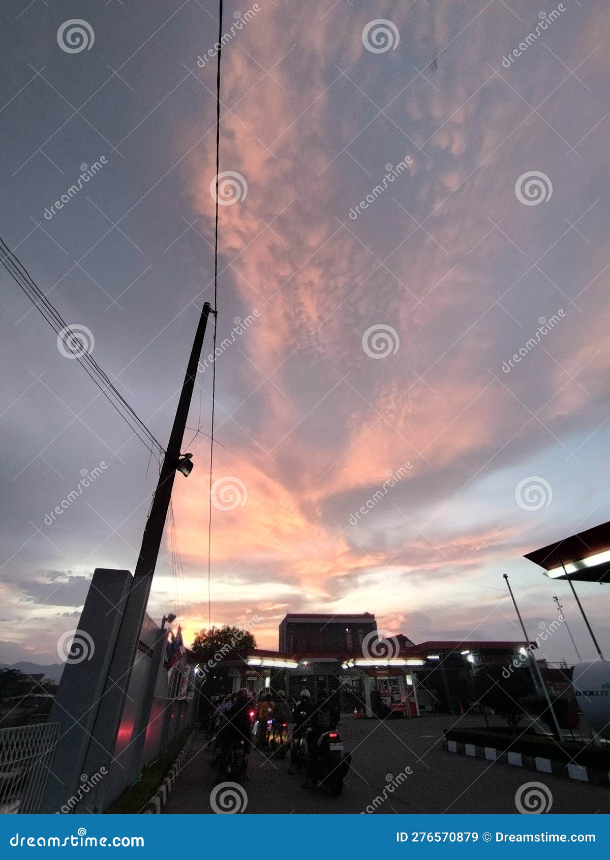 Sunset in Indonesia Bandung Selatan Stock Image - Image of bandung ...