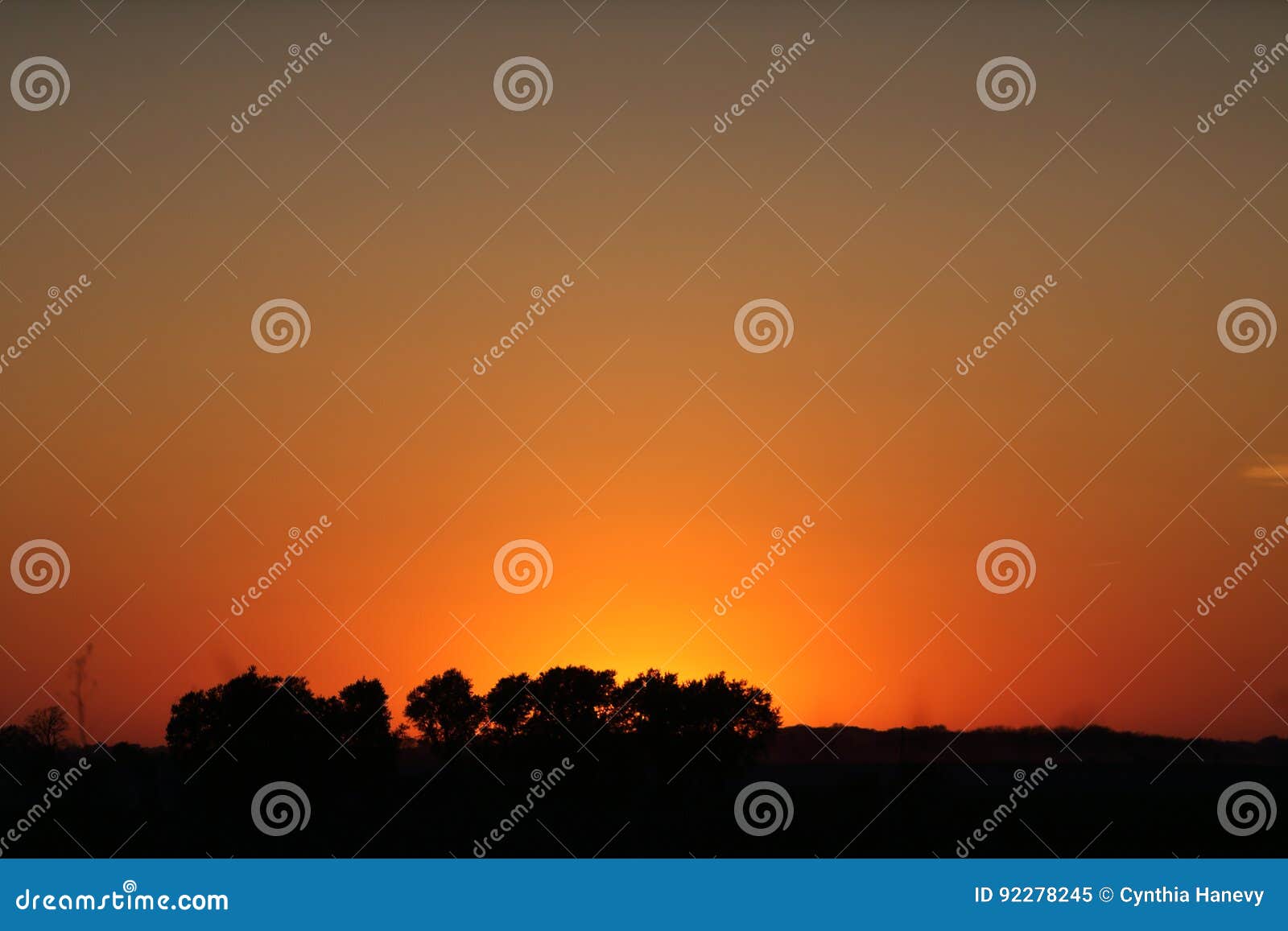 Sunset in Iowa stock image. Image of country, outdoors - 92278245
