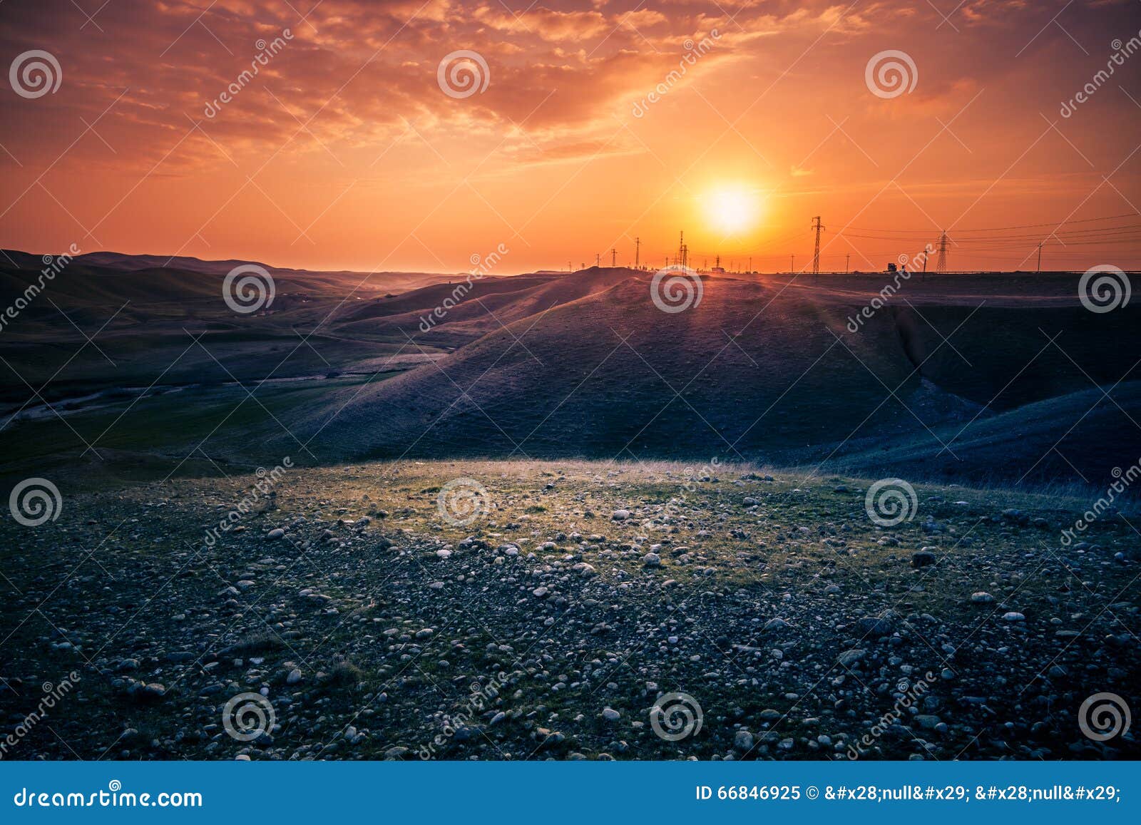 Sunset in Iraq stock image. Image of high, iraq, geological - 66846925