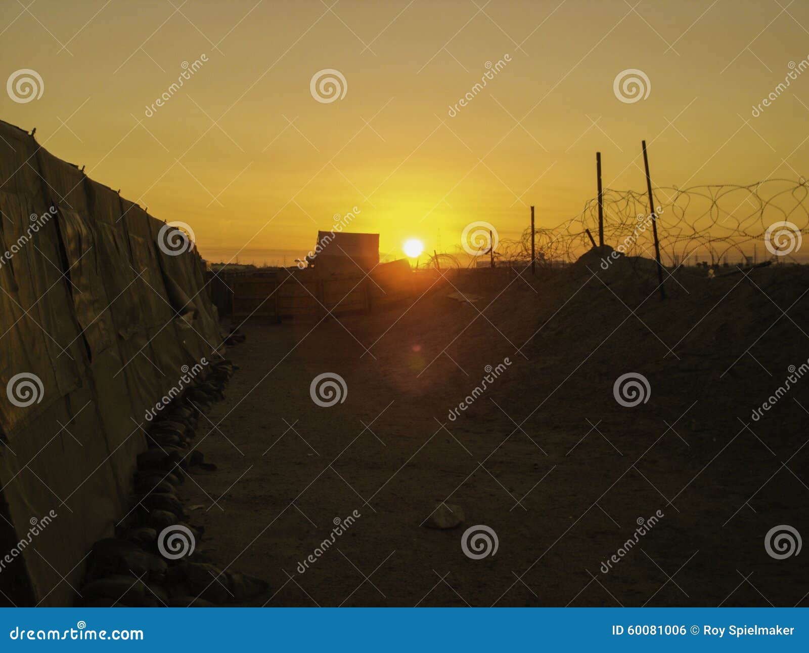 Sunset in Iraq stock photo. Image of army, iraqi, operation - 60081006