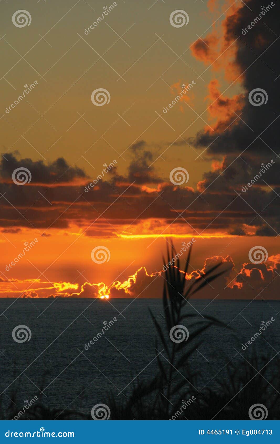 Sunset on a Island stock image. Image of blue, evening - 4465191