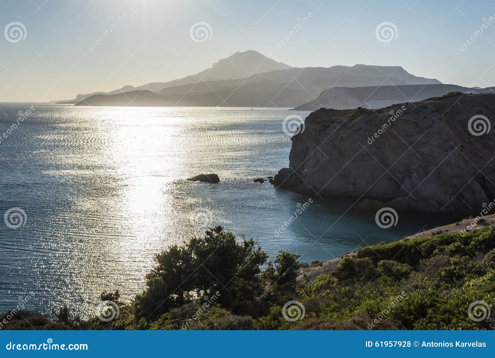 Sunset at the Island of Milos. Stock Photo - Image of desert, amazing ...