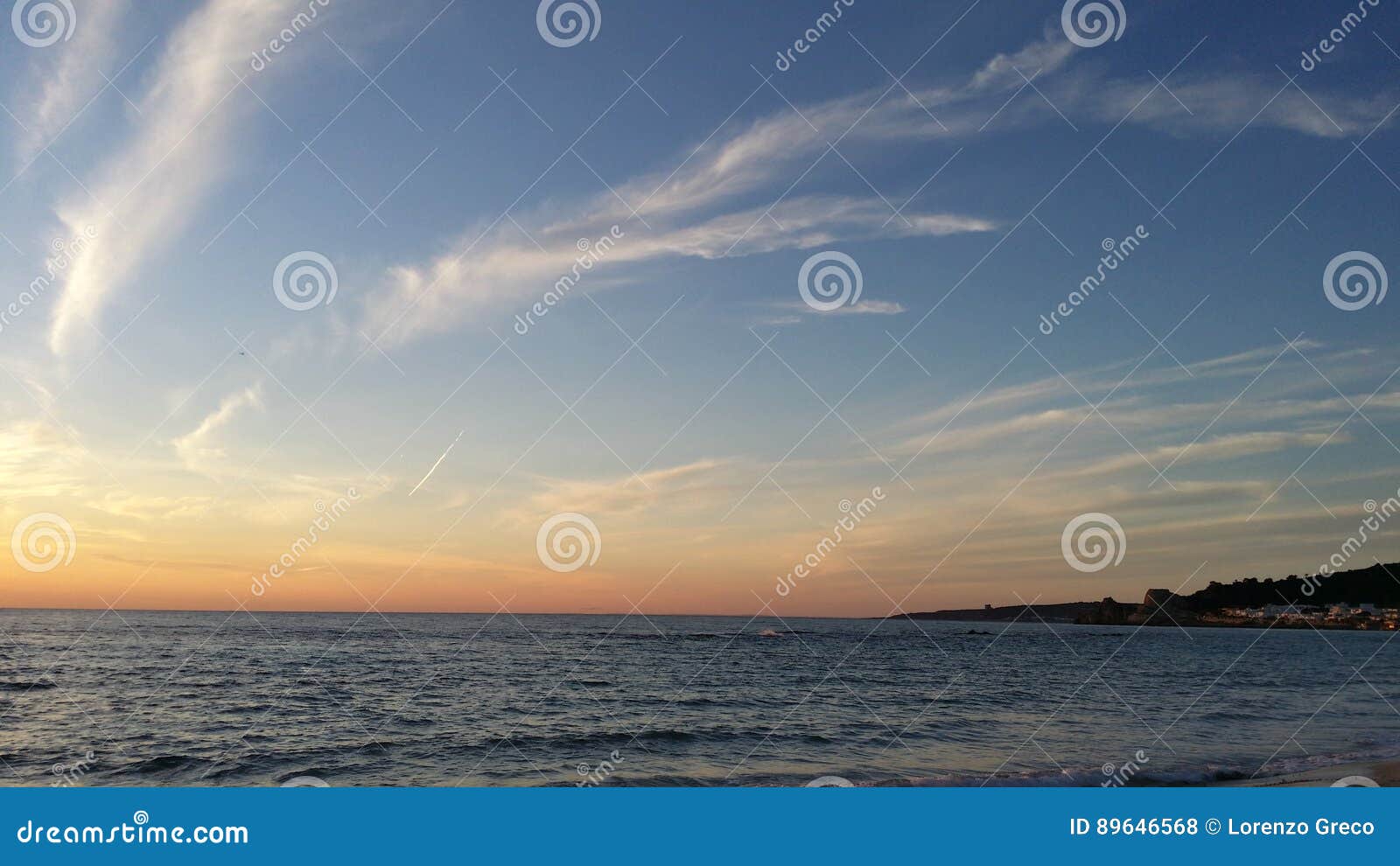 Sunset Italy stock photo. Image of water, colors, light - 89646568