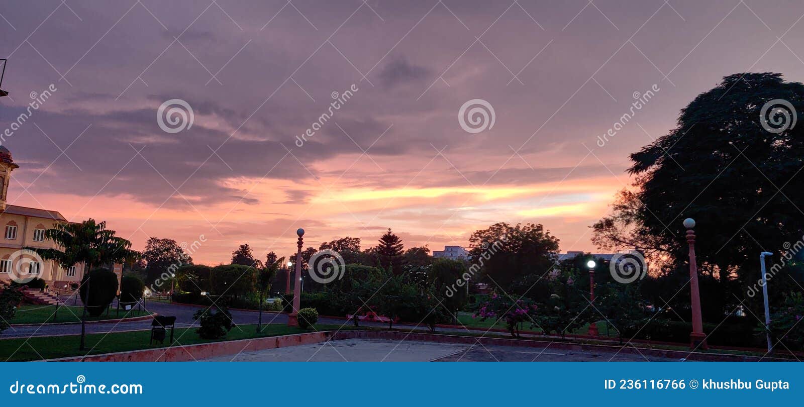 Sunset Jaipur museum stock photo. Image of sunrise, light - 236116766