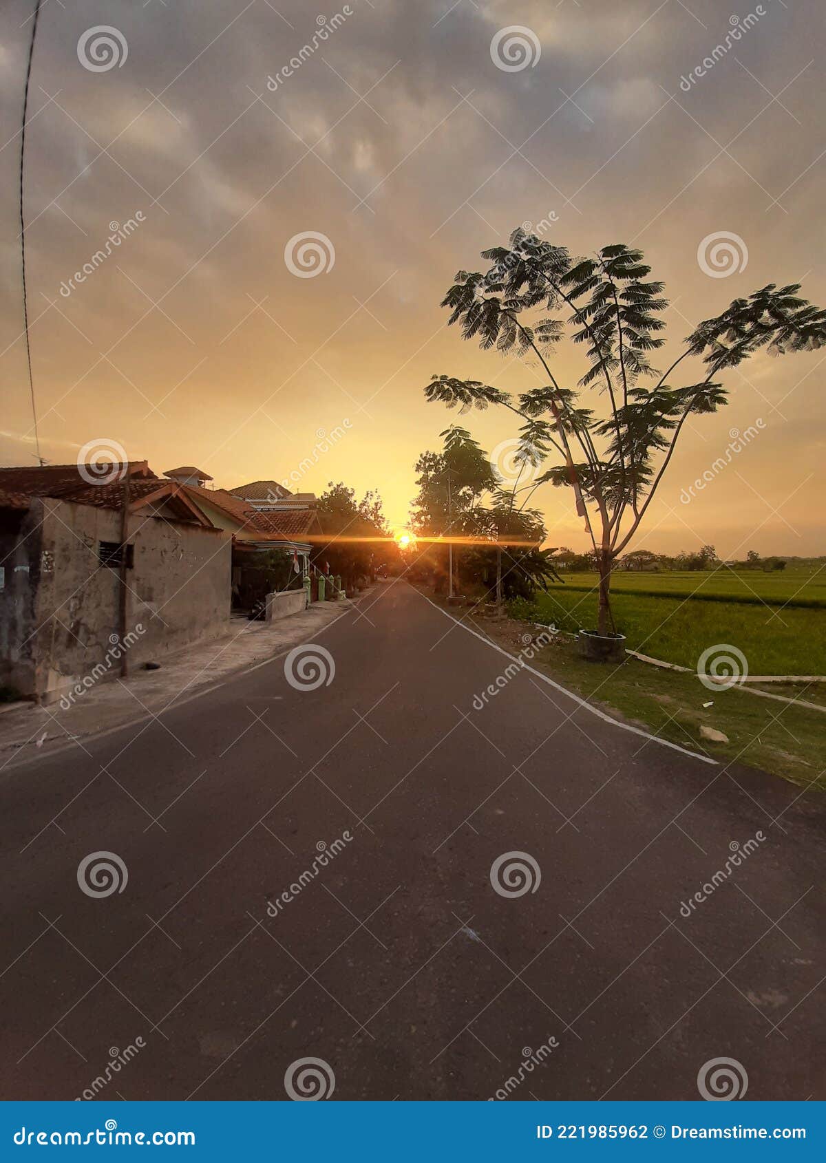 Sunset in javanese indo stock photo. Image of suset - 221985962