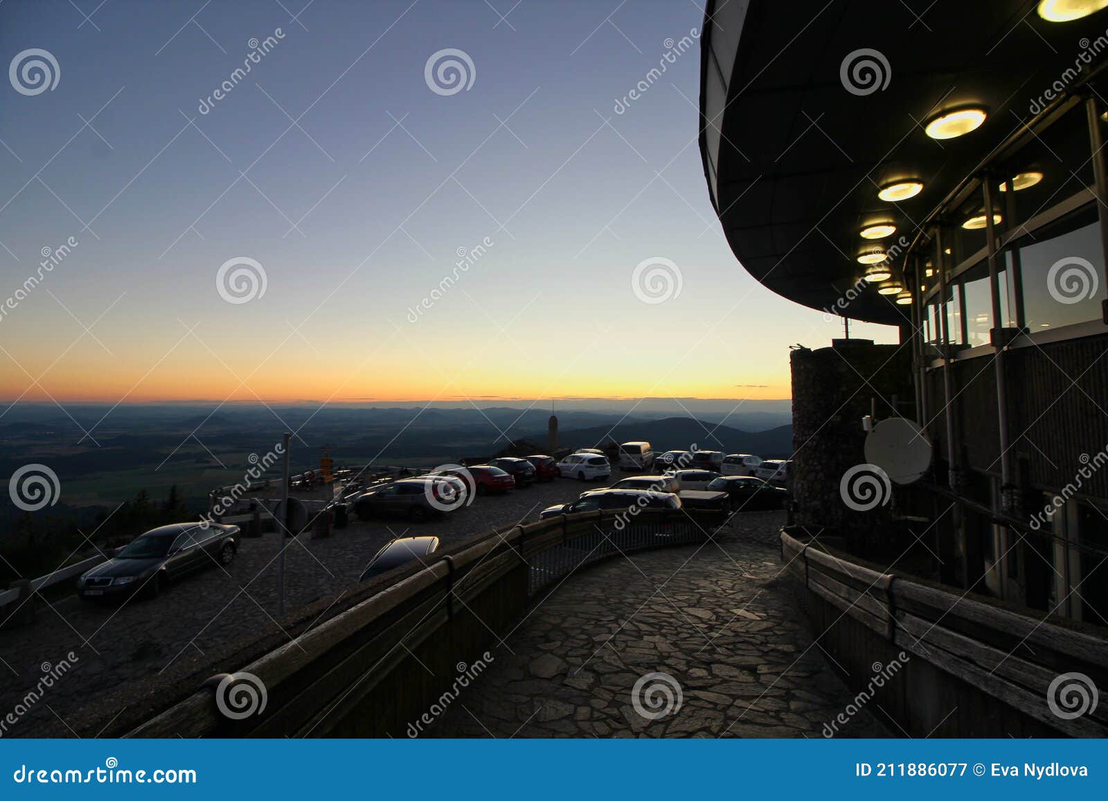Sunset and the Jested Tower Editorial Photography - Image of hotel ...