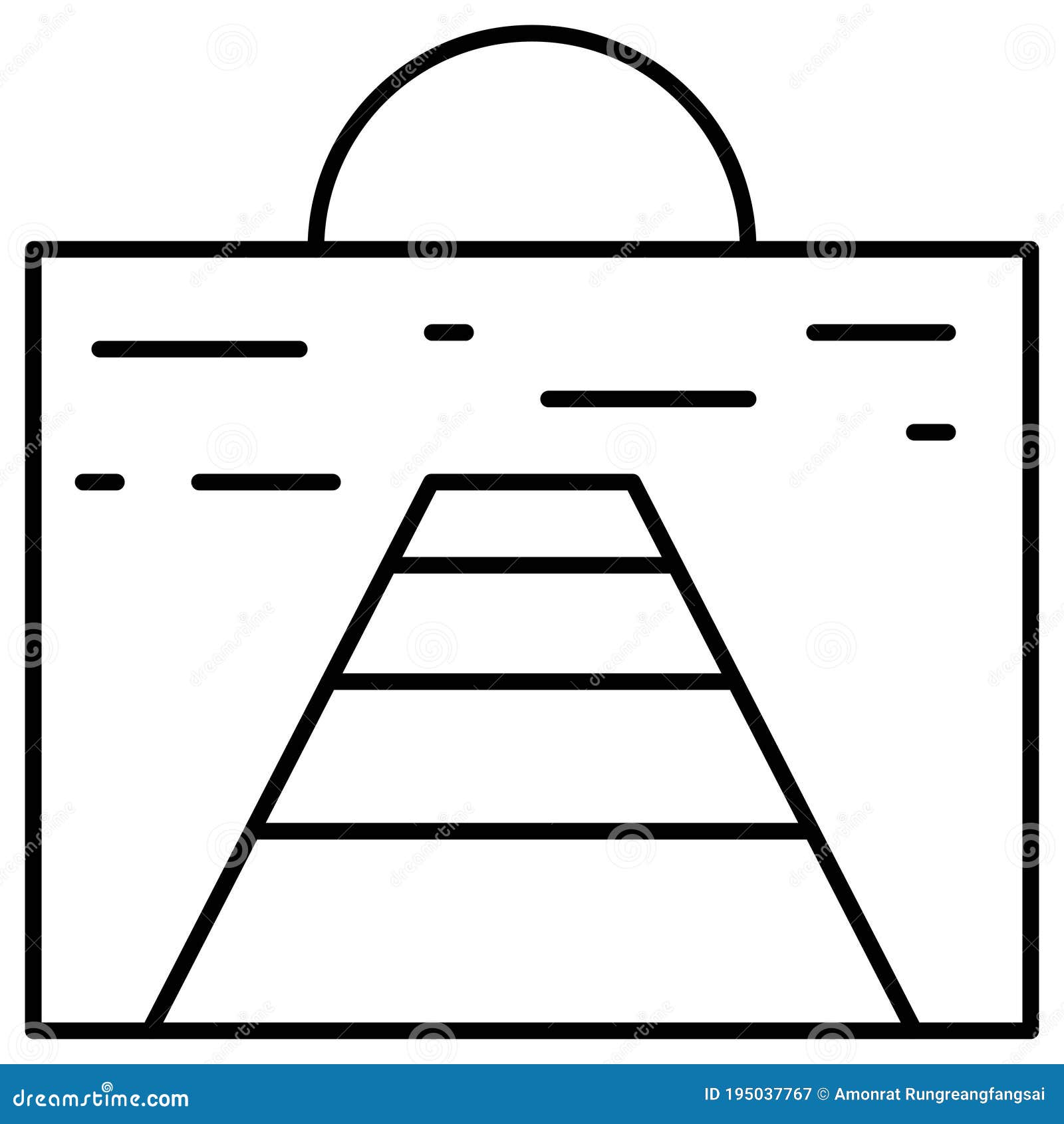 Sunset Jetty Icon, Summer Vacation Related Vector Stock Vector ...