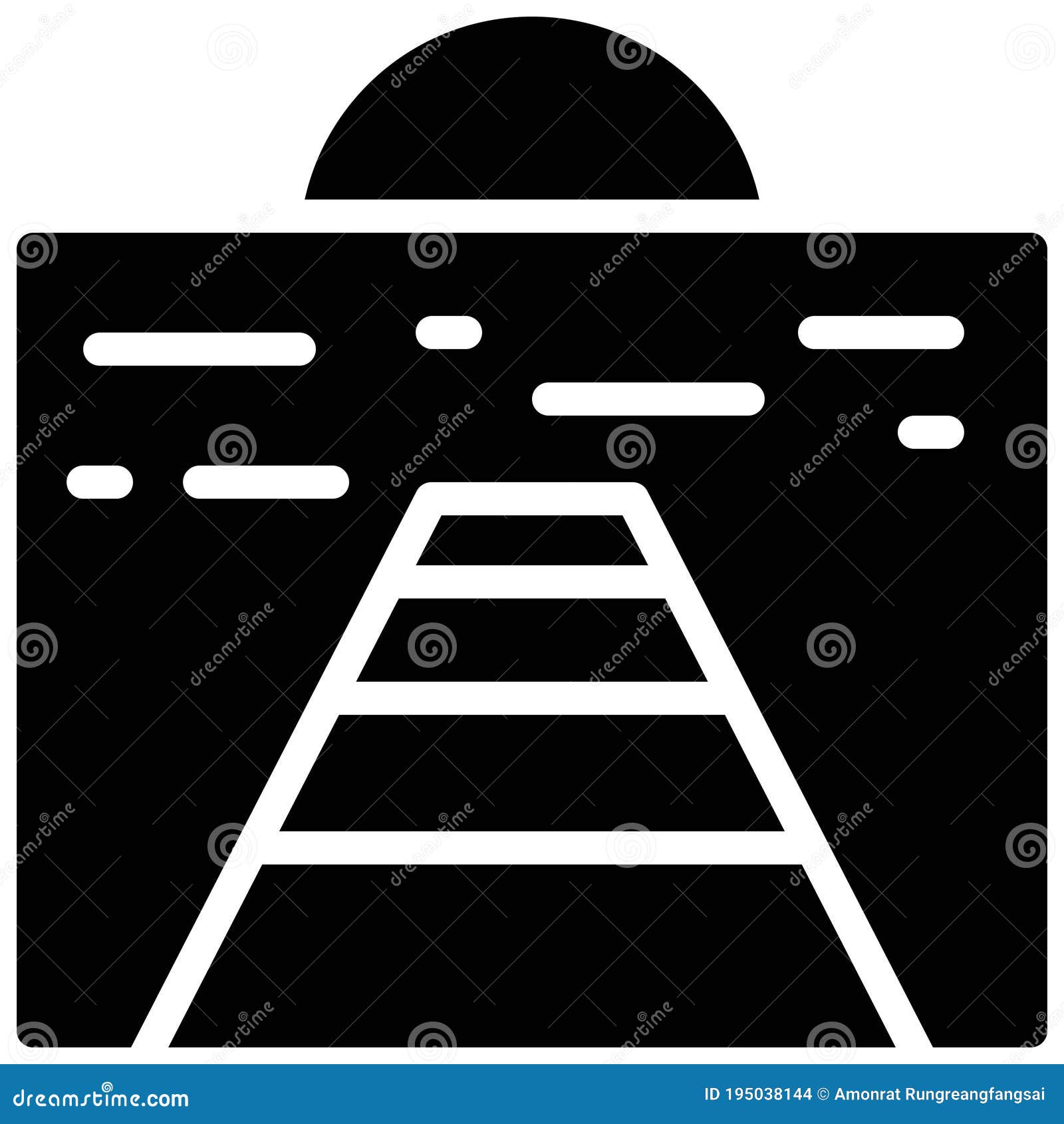 Sunset Jetty Icon, Summer Vacation Related Vector Stock Vector ...