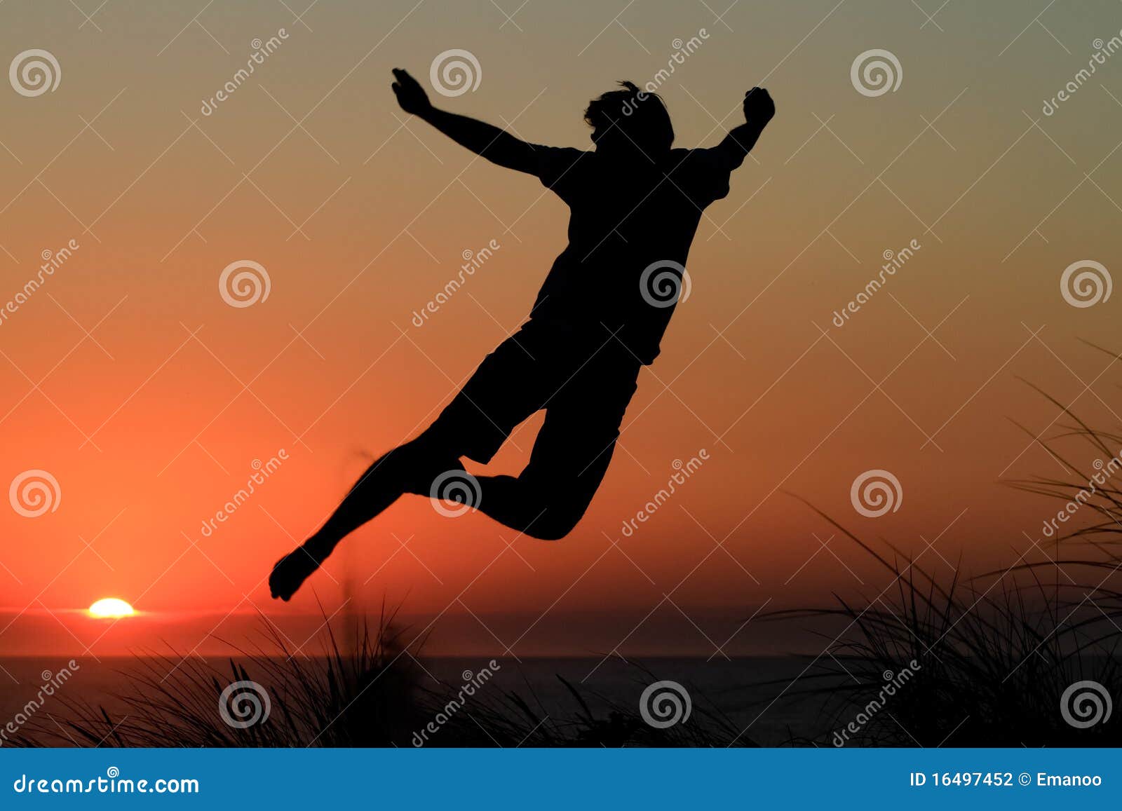 Sunset jump stock photo. Image of holiday, joyful, celebration - 16497452