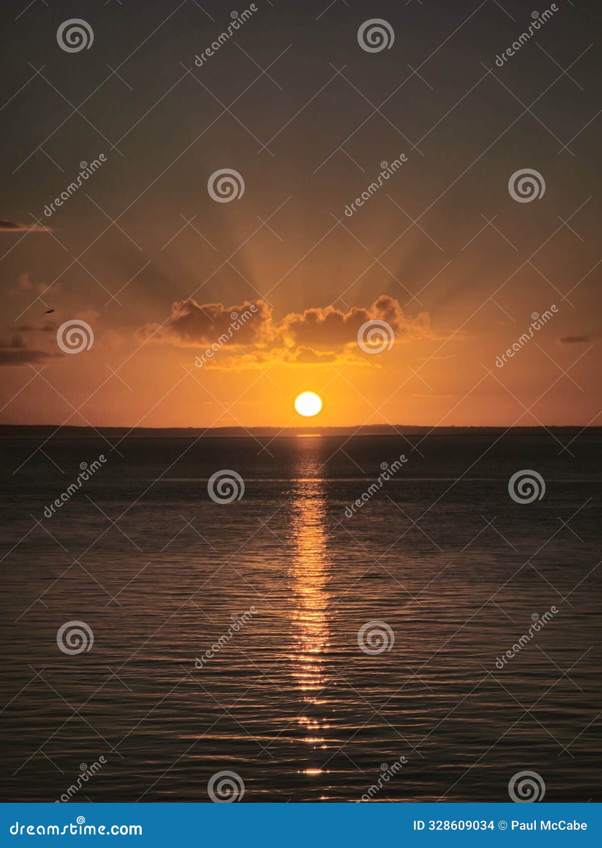 Sunset from K& X27;Gari Island. Largest Sand Island Stock Photo - Image ...