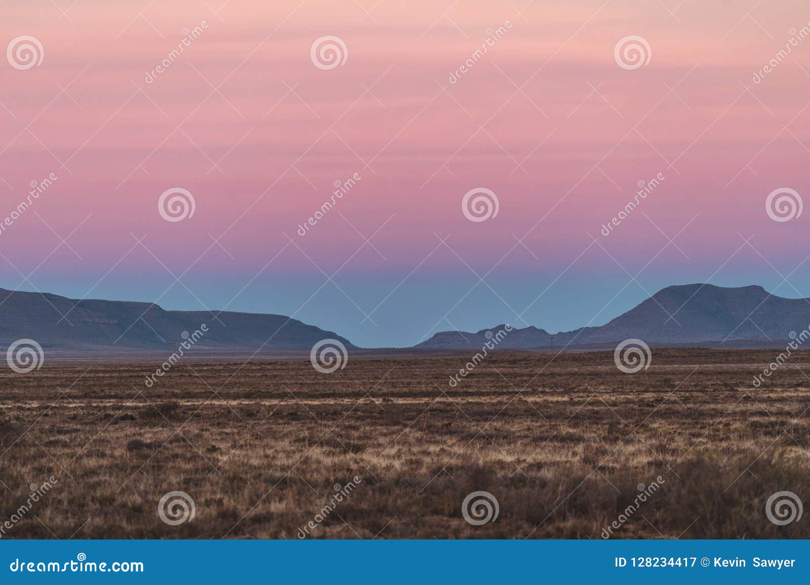 Sunset in the Karoo. stock image. Image of landscape - 128234417