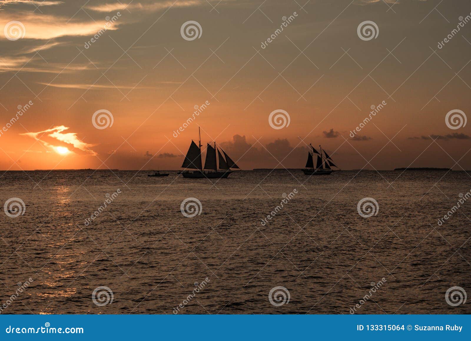 Sunset in Key West stock photo. Image of orange, outdoors - 133315064