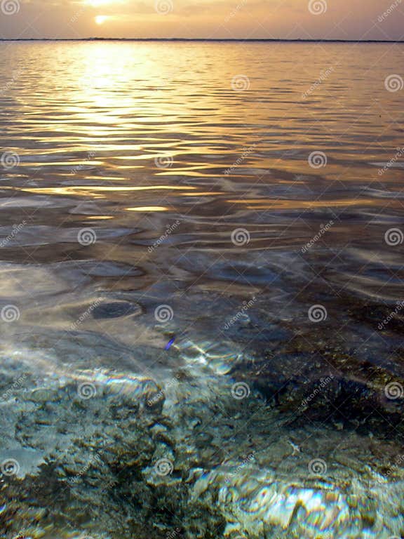 Sunset at Kolovai Beach, Tonga Stock Image - Image of lagoon, coral ...